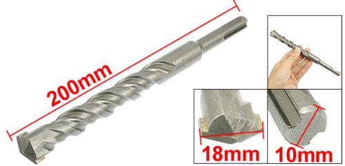 uxcell Drilling Tip Shank 18mm x 200mm Masonry Drill Bit