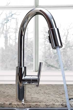 Newport Brass 1500-5103/26 East Linear Pull Kitchen Faucet, Polished Chrome