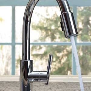 Newport Brass 1500-5103/26 East Linear Pull Kitchen Faucet, Polished Chrome