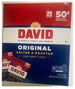 david seed sunflower seeds, original, 36 count (pack of 1)