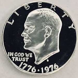 1976 S US 40% Silver Proof Ike Eisenhower $1 Dollar