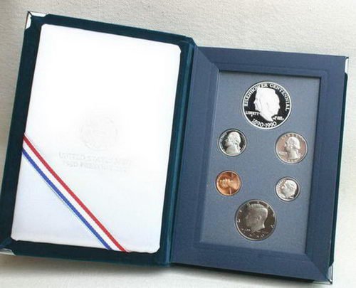 1990 US Mint Prestige Proof Unc Coin Set W/COA