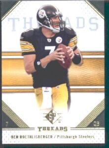 2009 upper deck sp threads football card #6 ben roethlisberger