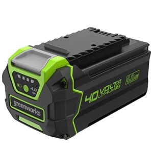 greenworks 40v 4.0ah lithium-ion battery (genuine greenworks battery / 75+ compatible tools)