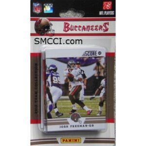 2012 score tampa bay buccaneers 12 card (sealed) team set including josh freeman, adrian clayborn, ronde barber, legarrette blount, mike williams, preston parker, vincent jackson, dallas clark, doug martin, lavonte david, mark barron and michael smith.