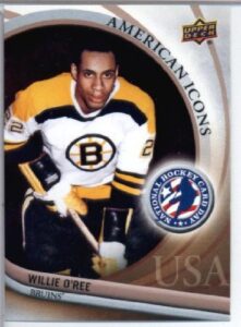 2012 upper deck national hockey day#12 willie o'ree boston bruins hockey trading card