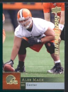 alex mack rc - browns (rc - rookie card) 2009 upper deck nfl football