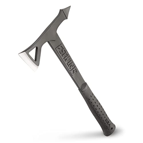 ESTWING Tomahawk Axe - 16.25" Lightweight Hatchet with Forged Steel Construction & Shock Reduction Grip - EBTA, Black