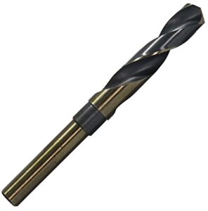 drill america - kfdrsd9/16 9/16" reduced shank high speed steel black & gold kfd drill bit with 1/2" shank, kfd series