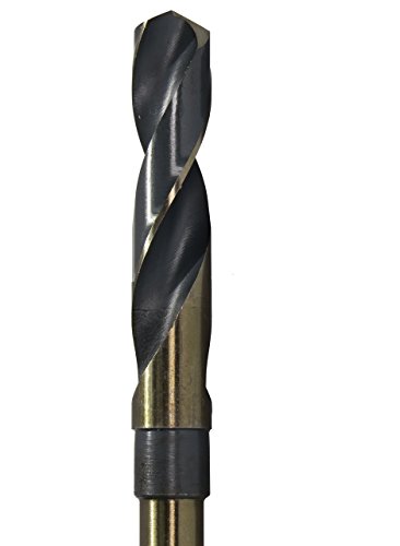 Drill America - KFDRSD9/16 9/16" Reduced Shank High Speed Steel Black & Gold KFD Drill Bit with 1/2" Shank, KFD Series