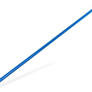 Carlisle FoodService Products Flo-Pac Powder Coated Metal Threaded Handle, 7/8" Diameter x 48" Length, Blue (Case of 12)