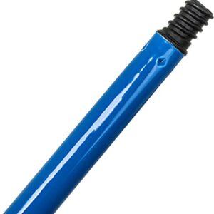 Carlisle FoodService Products Flo-Pac Powder Coated Metal Threaded Handle, 7/8" Diameter x 48" Length, Blue (Case of 12)