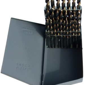 Drill America KFD26J-SET 26 Piece Heavy Duty High Speed Steel Drill Bit Set (Sizes A - Z), KFD Series