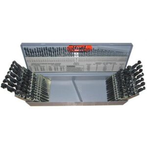 a-z & 1/16-1/2 x 64ths 115 piece hss jobber drill set