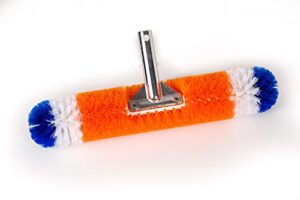 blue torrent brush (18 inches, orange/white/blue)