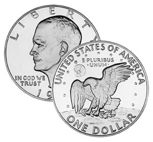 1973 d bu clad uncirculated eisenhower dollar