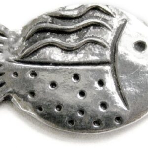 Basic Spirit Fish / Giggle Pocket Token (Coin) * Handcrafted Pewter Home Lead-Free CN-50