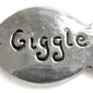 Basic Spirit Fish / Giggle Pocket Token (Coin) * Handcrafted Pewter Home Lead-Free CN-50