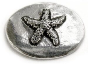 basic spirit starfish / relax pocket token (coin) handcrafted pewter home lead-free cn-39