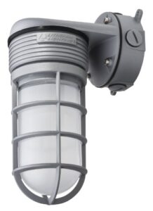 lithonia lighting olvtwm m6 wall mount led vapor tight, 600 lumens, 4000k, 15 watts, 120 volts, gray