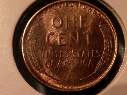 Coin 1909 VDB Penny Ms Rd/Bn