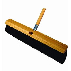 bon tool 84-173 floor broom - 3" horsehair bristles - 18" - 60" wd hdl