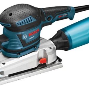 BOSCH OS50VC Electric Orbital Sander - 3.4 Amp 1/2 Inch Finishing Belt Sander Kit with Vibration Control for 4.5 Inch x 9 Inch Sheets , Blue