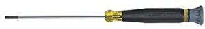 klein tools 614-4 flat screwdriver, precision electronics screwdriver, 1/8-inch cabinet tip, 4-inch shank