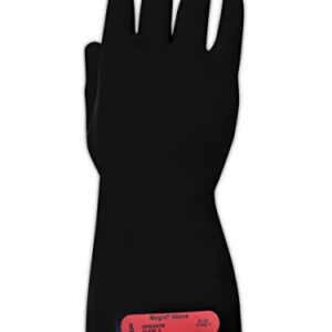 MAGID Class 0 Low-Voltage Rubber Insulating Linemen Safety Gloves, 1 Pair, 11” Long, Black