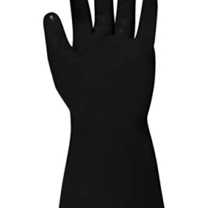 MAGID Class 0 Low-Voltage Rubber Insulating Linemen Safety Gloves, 1 Pair, 11” Long, Black