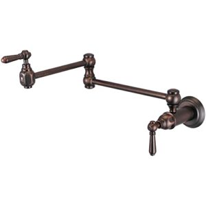 pioneer 2am600-orb americana wall mount pot filler in oil rubbed bronze