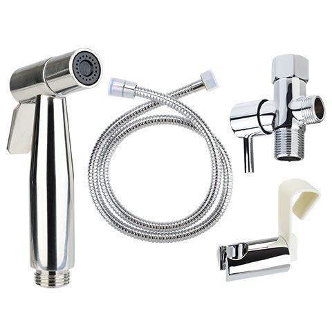 Brondell CSL-40 CleanSpa Luxury Hand Held Bidet Shattaf Sprayer, Silver