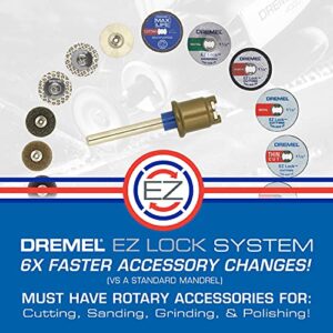 Dremel Rotary Tool Accessory Kit- 710-08- 160- EZ Lock Technology- 1/8 inch Shank- Cutting Bits, Polishing Wheel And Compound, Sanding Disc And Drum, Carving, Sharpening, And Engraving