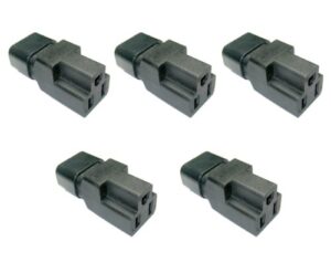 conntek 5-30130 iec c14 to nema 5-15r plug adapter 10amp, 5 pack