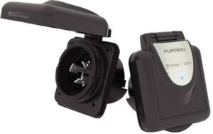 furrion ltd 30a square inlet, black f30ins-bs