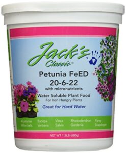 j r peters inc 52624 jacks classic no.1.5 20-6-22 petunia feed