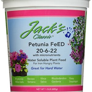 J R Peters Inc 52624 Jacks Classic No.1.5 20-6-22 Petunia Feed