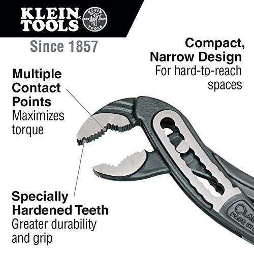 Klein Tools D504-12 Classic Klaw Pump Pliers, 12-Inch