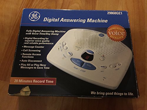 G.E. Digital Answering Machine 29868GE1-B