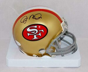 joe montana san francisco 49ers signed mini helmet jsa t40259 - autographed nfl mini helmets