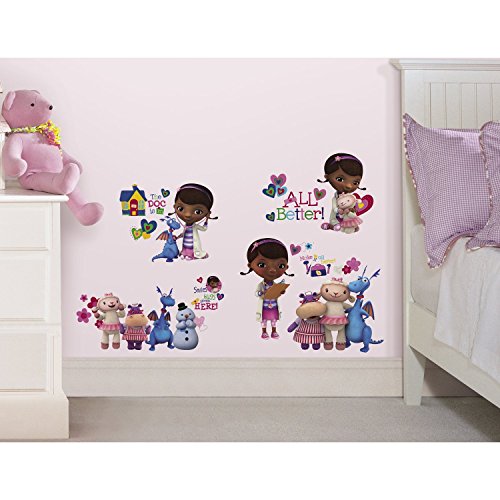 RoomMates RMK2280SCS Doc Mcstuffins Peel and Stick Wall Decals 10 inch x 18 inch