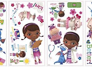 RoomMates RMK2280SCS Doc Mcstuffins Peel and Stick Wall Decals 10 inch x 18 inch