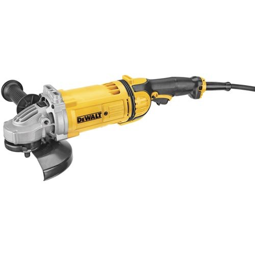 DEWALT Angle Grinder, 7-Inch, 4.7-Amp, 8,500 RPM, With Dust Ejection System, Corded (DWE4557),Yellow