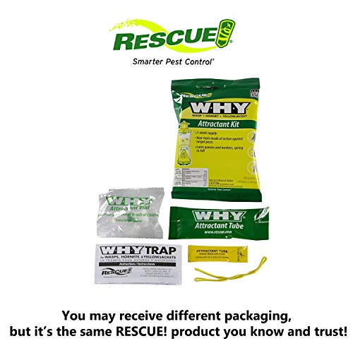 RESCUE! Non-Toxic Wasp, Hornet, Yellowjacket Trap (WHY Trap) Attractant Refill - 2 Week Refill - 16 Pack