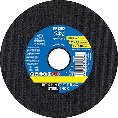 PFERD 69120939 Trennscheibe 1,0 mm Box Cutting disc, Trennscheiben 125 x 1,0 x 22,23 mm