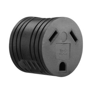 powerfit pf921599 3-prong 30-amp rv male plug adapter for 15-amp female connector