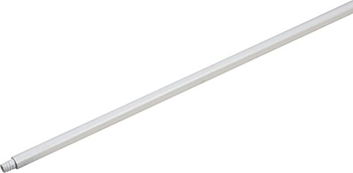 SPARTA 4023200 Plastic Mop Handle, Broom Handle, Replacement Handle With Threaded Tip For Cleaning, 60 Inches, White