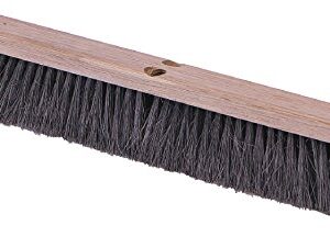 SPARTA Tampico Floor Sweep, Floor Brush for Cleaning, 24 Inches, Black