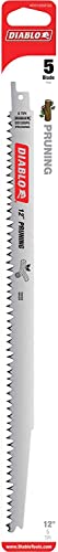 Diablo Pruning Reciprocating Saw Blade - 5-Pk, 12in.L, 5 TPI, Model# DS1205FG5