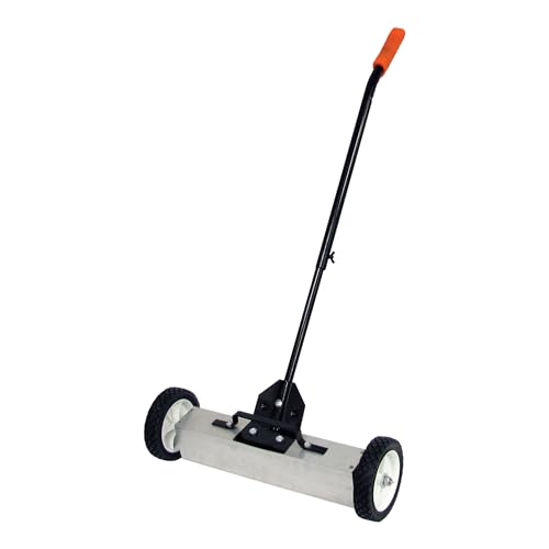 Master Magnetics Magnetic Floor Sweeper with Release - 18” Sweeping Width, Adjustable Sweeping Height, Adjustable Handle, 07543